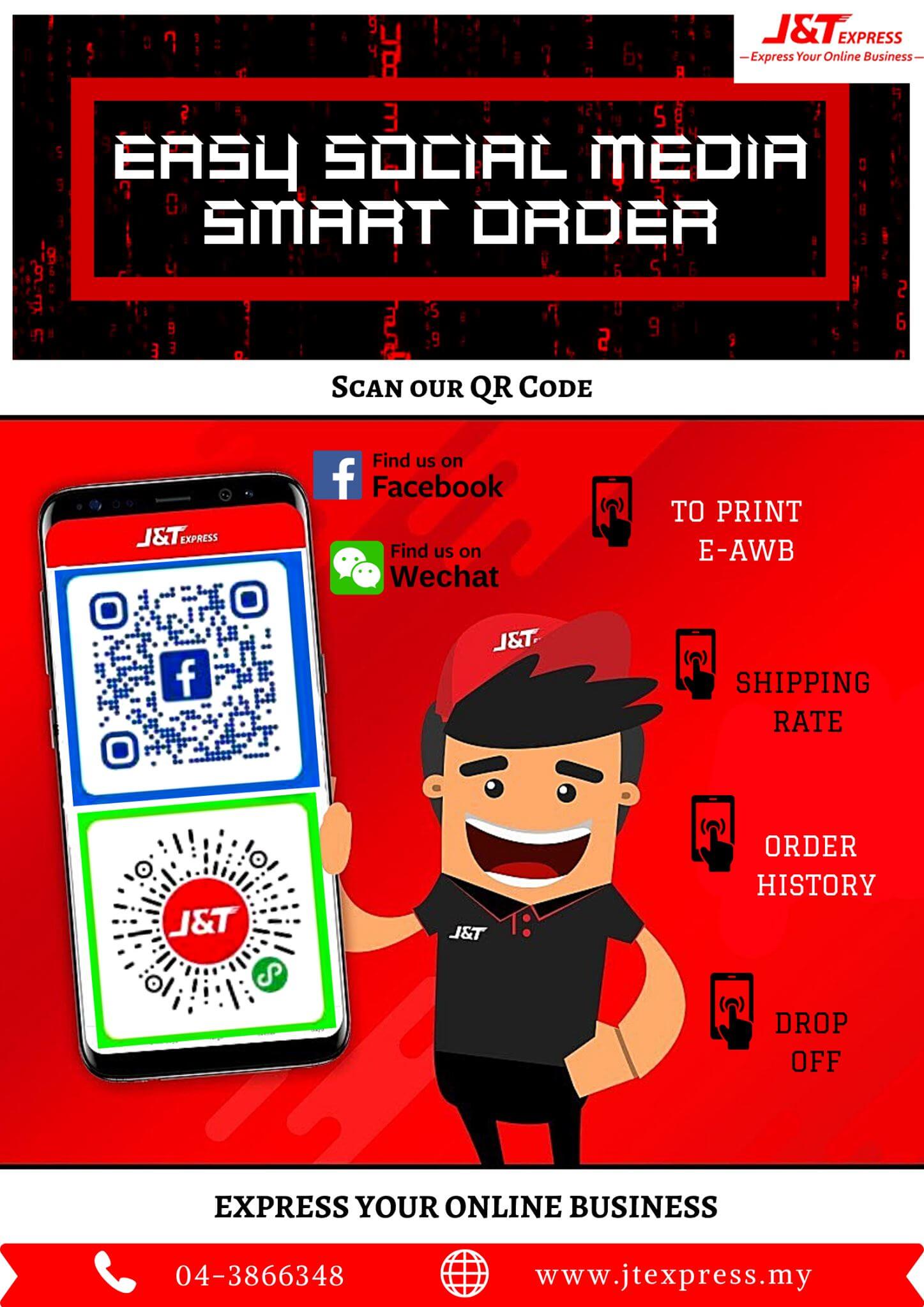 Ini Adalah Cara Guna J&T SMART ORDER Untuk Mengirim Barang