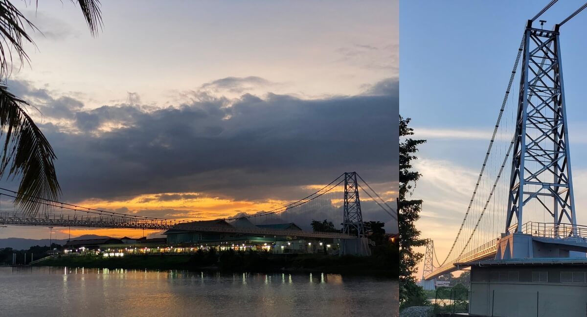 Mercu Tanda Ikonik Bersejarah Di Bandar Raya Kuching, Jambatan Gantung ...