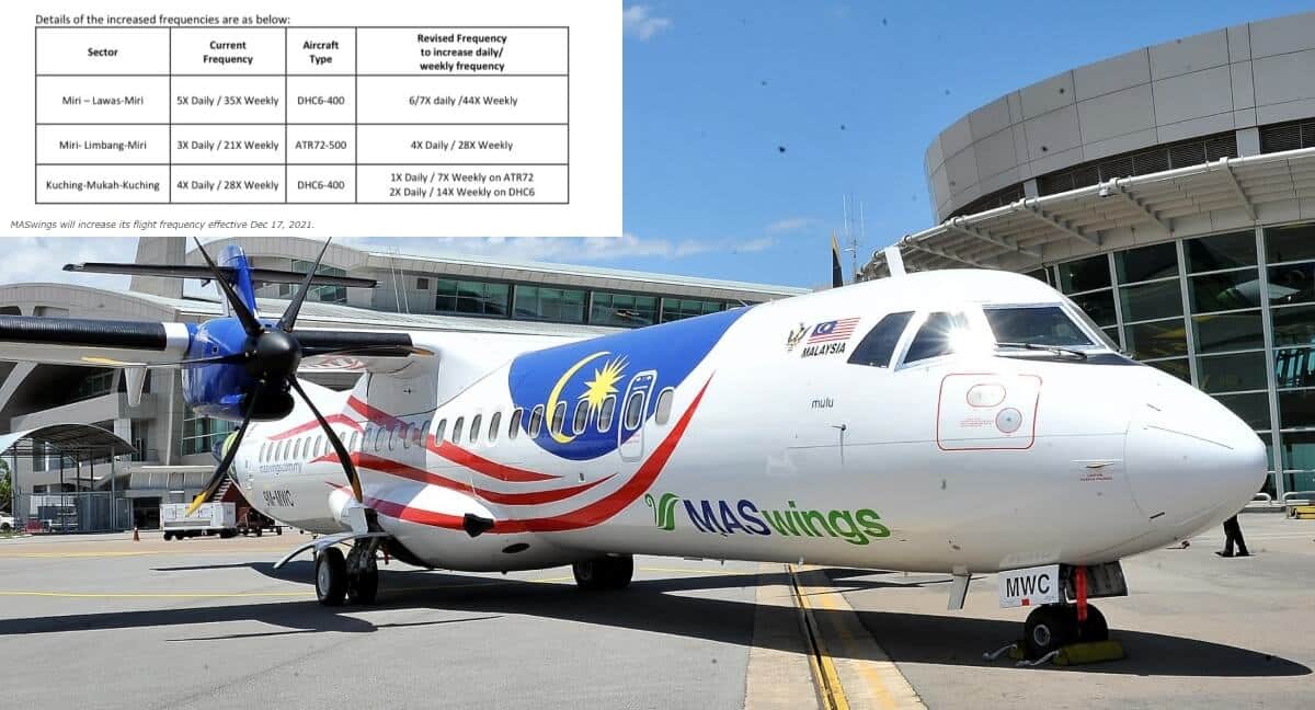 MASwings Tambah Penerbangan Dari Miri Ke Lawas Dan Limbang Mulai Hari Ini