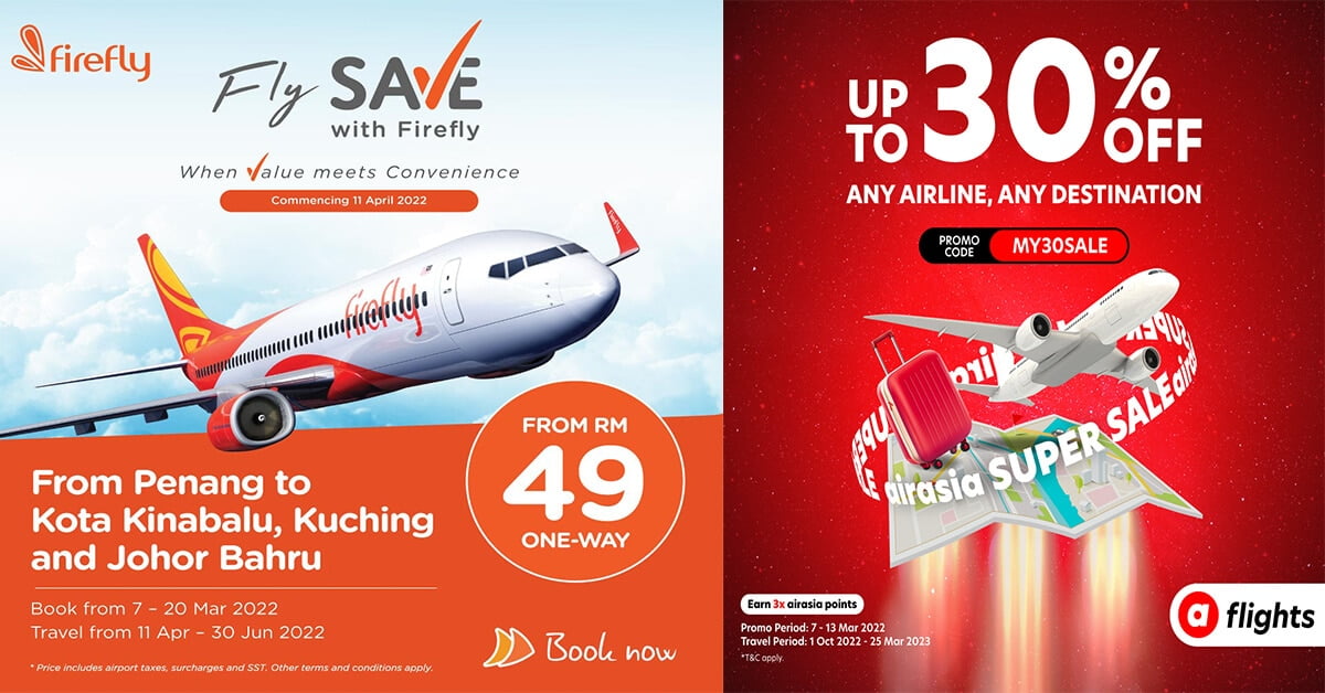 Kombo Berganda-Ganda, MAS, AirAsia Dan FireFly Tawar Diskaun Tiket ...