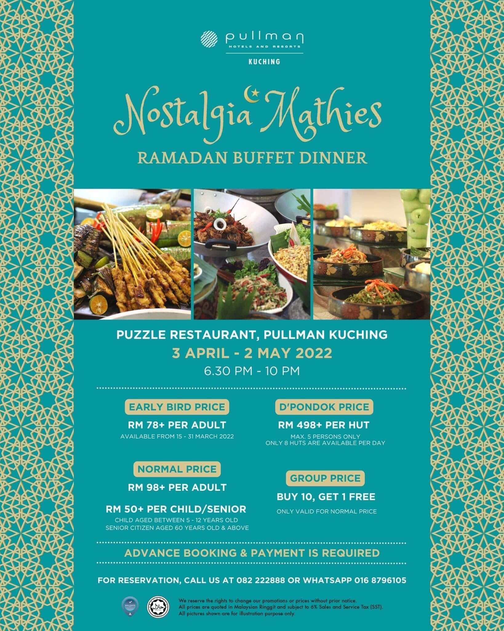 Ini 5 Senarai Buffet Berbuka Puasa Hotel Bawah RM 100 Di Kuching