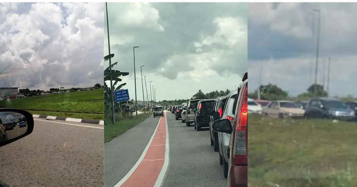 2 Tahun Tak Beraya, Jalan Menuju Ke Asajaya Sarawak Sesak