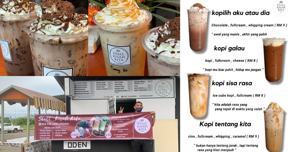 'Kopilih Aku Atau Dia', Nama Menu Minuman Stall Di Tawau Ini Cuit Hati ...