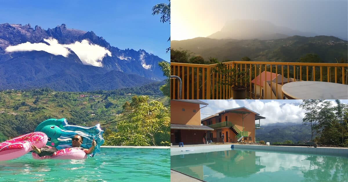 Mandi Kolam Sambil Lihat Gunung Kinabalu, Nikmati Percutian Di D ...