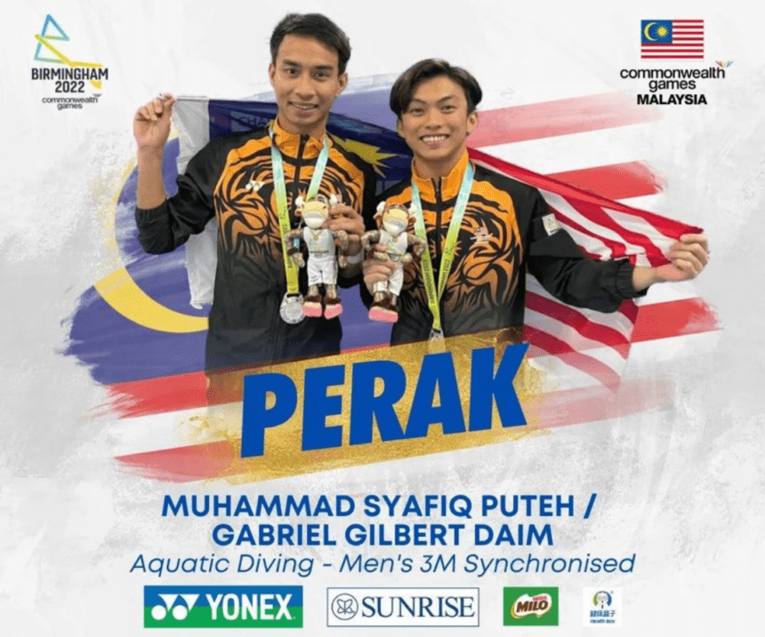 Atlet Sabah, Gabriel Gilbert Daim Raih Pingat Perak Di Sukan Komanwel 2022 Birmingham