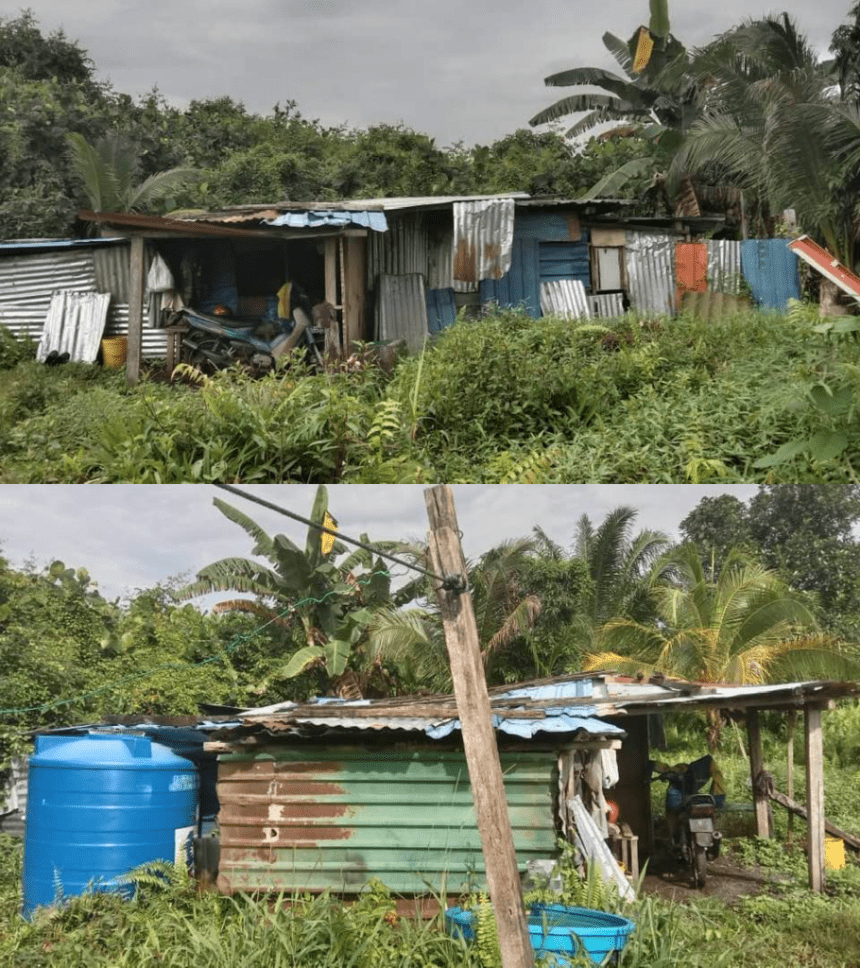 Hidup Serba Kekurangan, Rumah Keluarga Daif Di Kampung Tambirat Asajaya ...