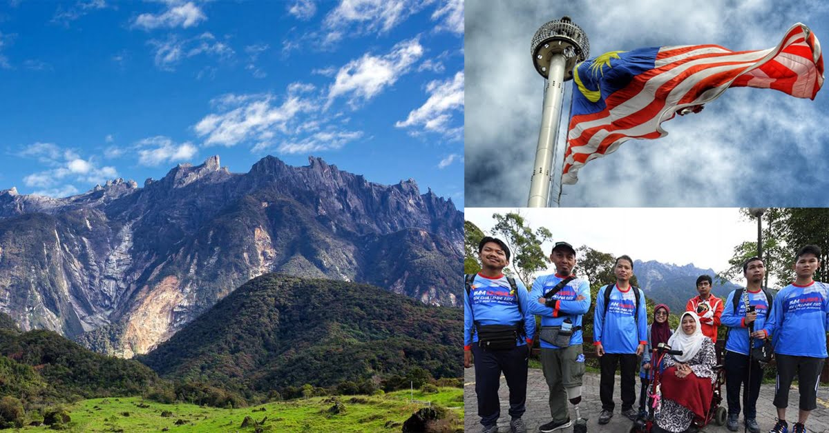6 Pendaki OKU Berjaya Tawan Gunung Kinabalu Sempena Hari Kebangsaan