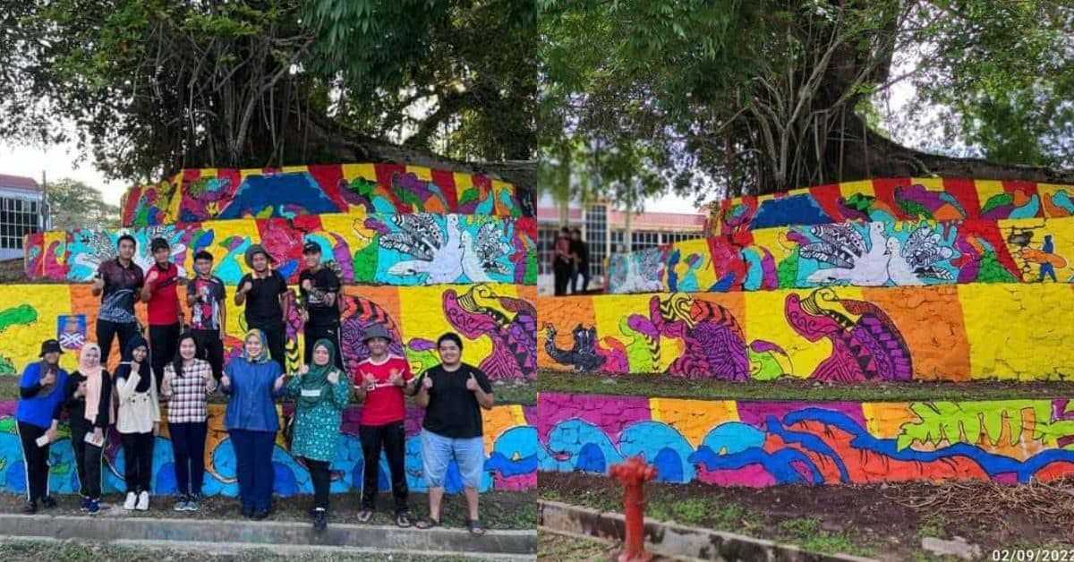 Mural Warna Warni Penghias Terbaru Wajah Bandar Sri Aman