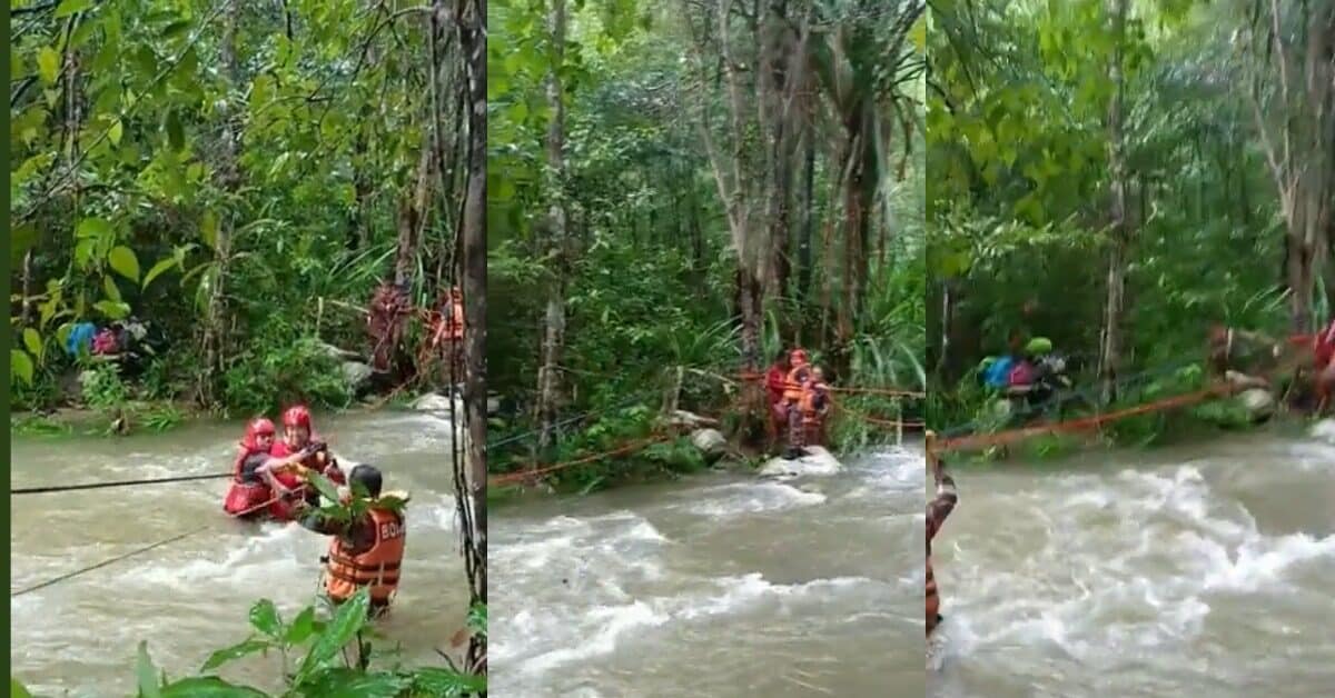 Muncul Kepala Air, 44 Orang Terperangkap Di Air Terjun Telaga Tujuh ...
