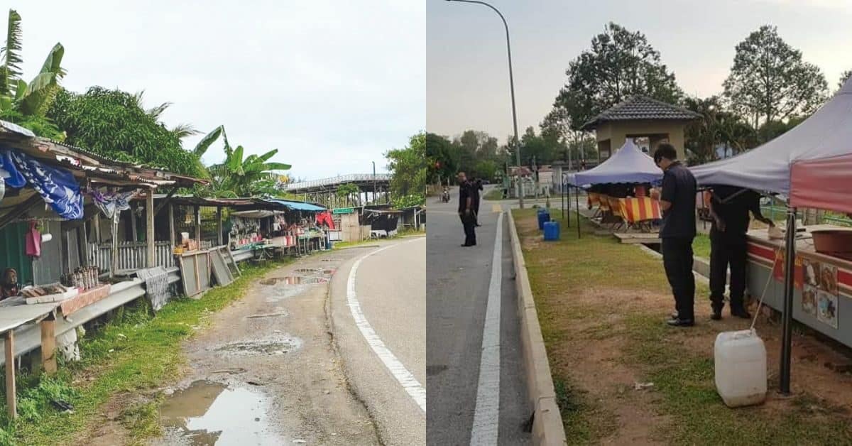 Boleh Bahayakan Pengguna Jalan Raya, Penjaja Tepi Jalan Di Betong ...