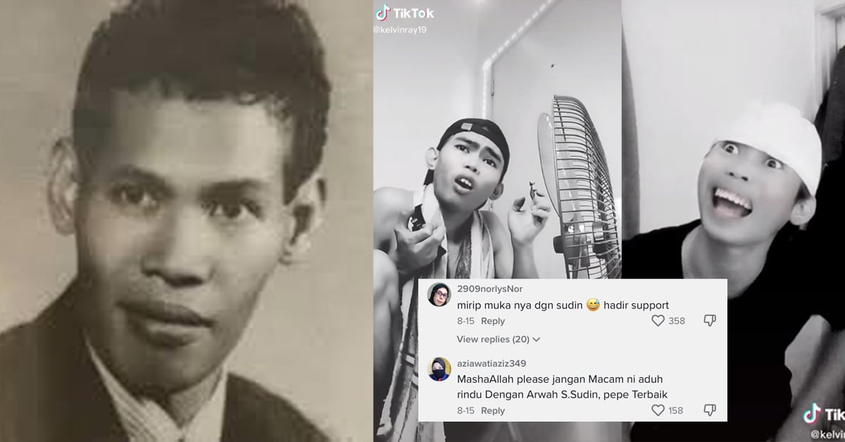 Wajah Mirip Arwah S. Shamsuddin, Netizen Kagum Dengan Video TikTok ...