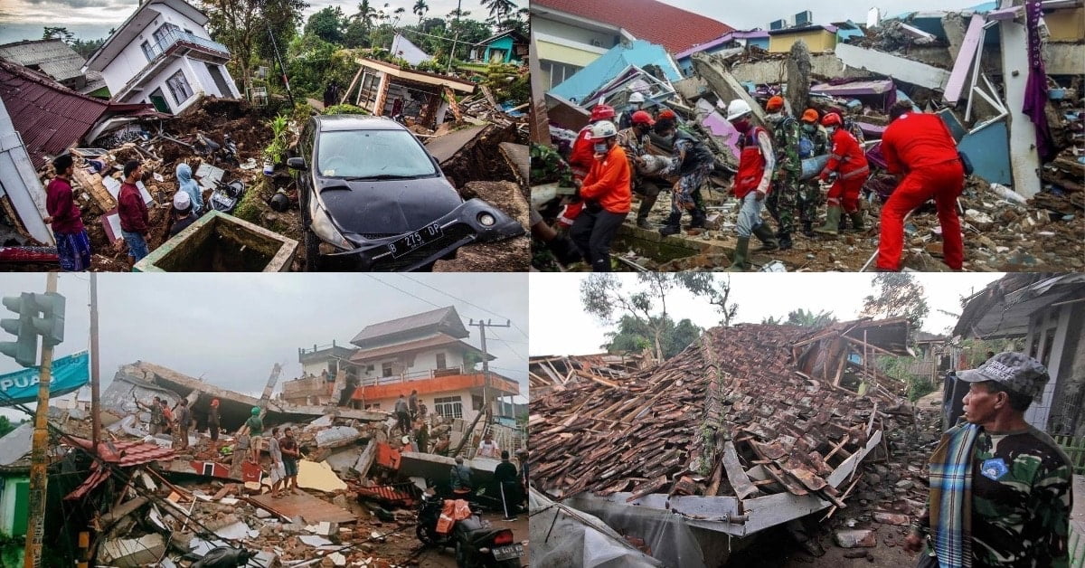 Indonesia Dilanda Gempa Bumi Bermagnitud 5.6, Lebih 162 Nyawa Telah Terkorban