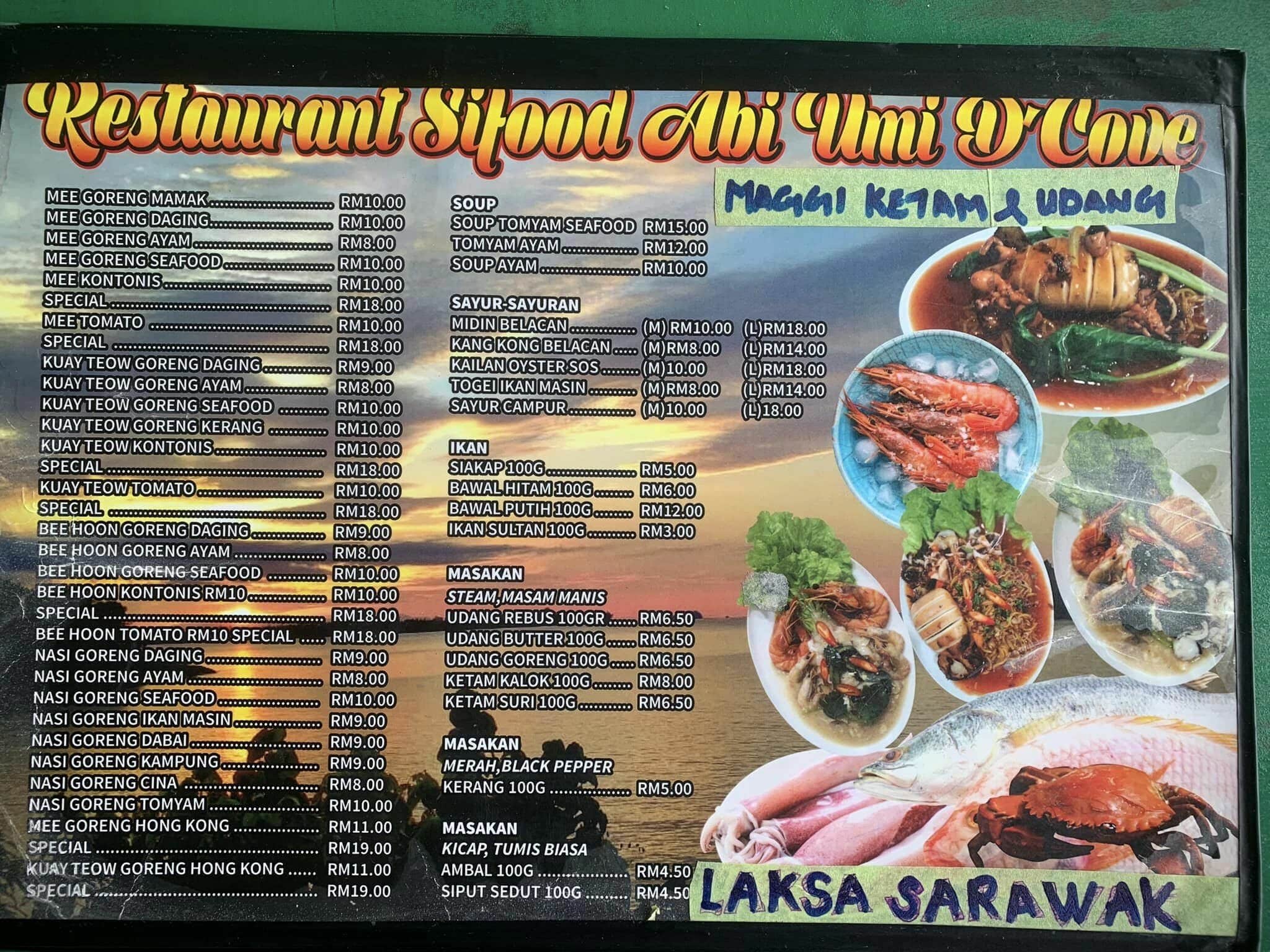 Sifood Abi Umi D'Cove, Nikmati Makanan Anda Sambil Santai Di Tepi Pantai