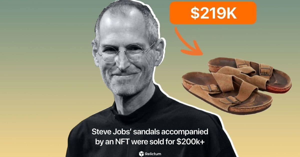 Tular Selipar Terpakai Milik Pengasas Apple Dilelong Hampir 1 Juta