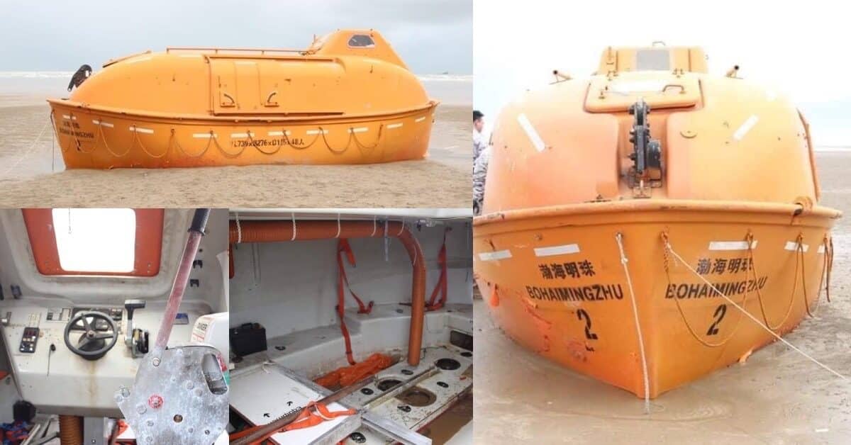 Mungkin Milik Kargo China, Misteri Bot Penyelamat Di Pantai Trombol ...