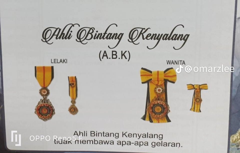 Ketahui Jenis Kurniaan Darjah Kebesaran, Bintang Dan Pingat Negeri Di ...