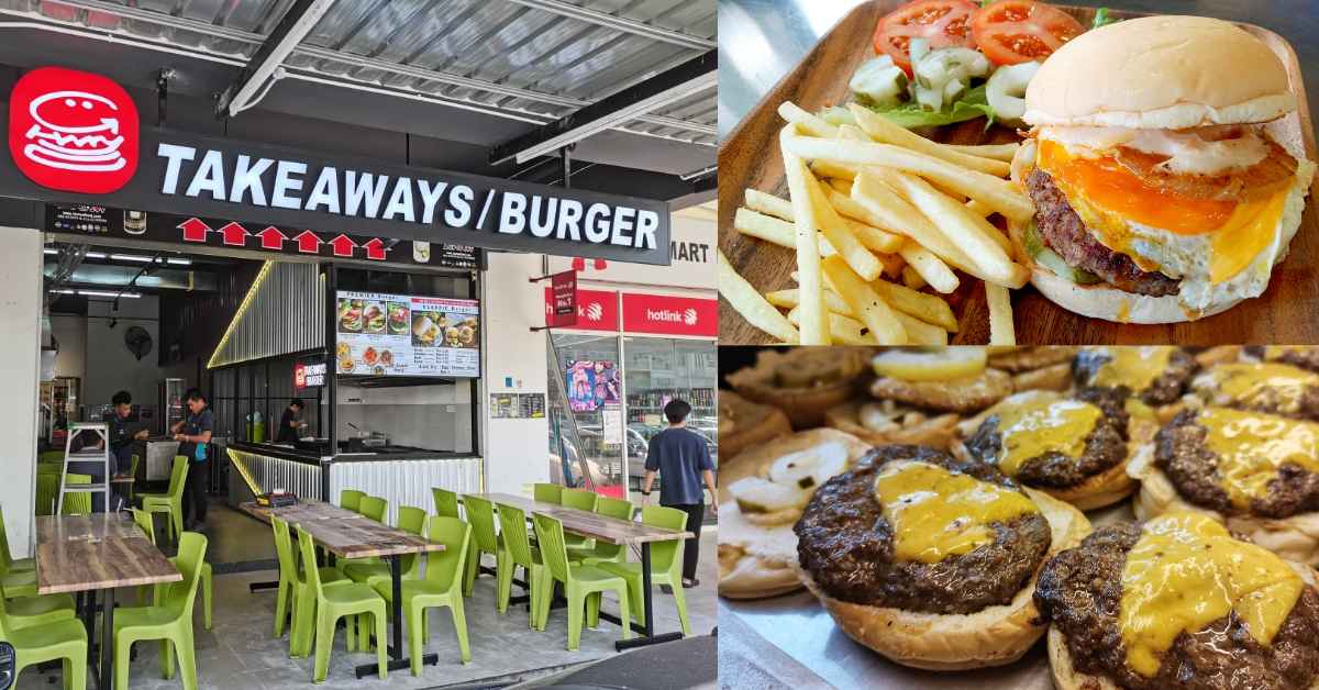 Buka Cawangan Baru, Takeaways Burger Bagi 100 Beef Cheese Burger ...