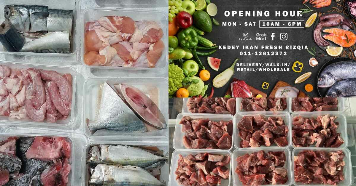'Kedey Ikan Fresh Rizqia' Di Kuching Ini Jual Bahan Basah Segar Siap ...