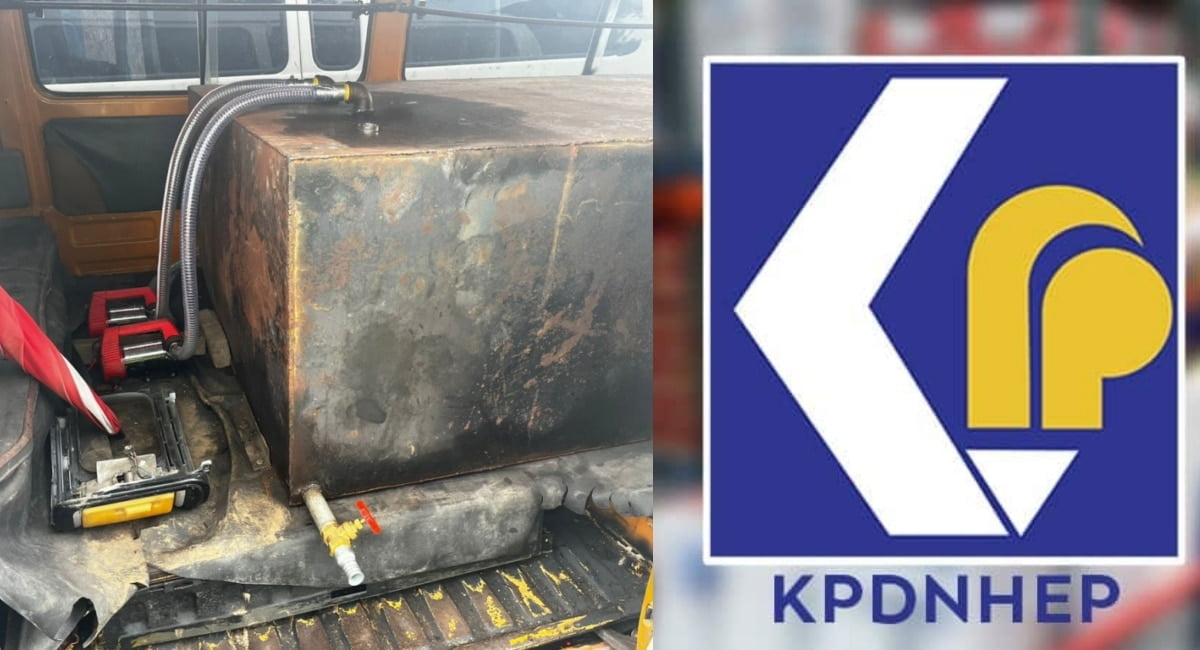 Seludup Minyak Diesel Tanpa Permit Di Miri, Seorang Pemandu Van Ini Ditahan