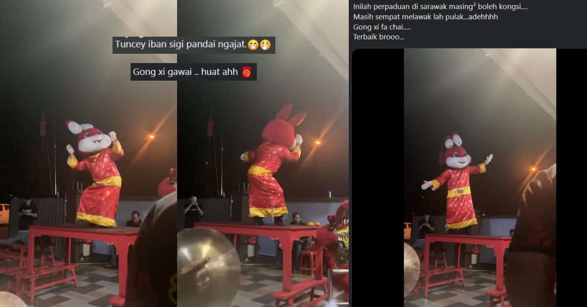 [VIDEO] Tular Kostum Arnab Berpakaian Etnik Cina Menari Tarian Ngajat Tarik Perhatian Netizen ...