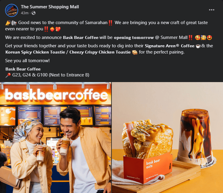 Jom Breakfast! Kafe Bask Bear Pertama Di Sarawak Kini Dibuka Di Summermall