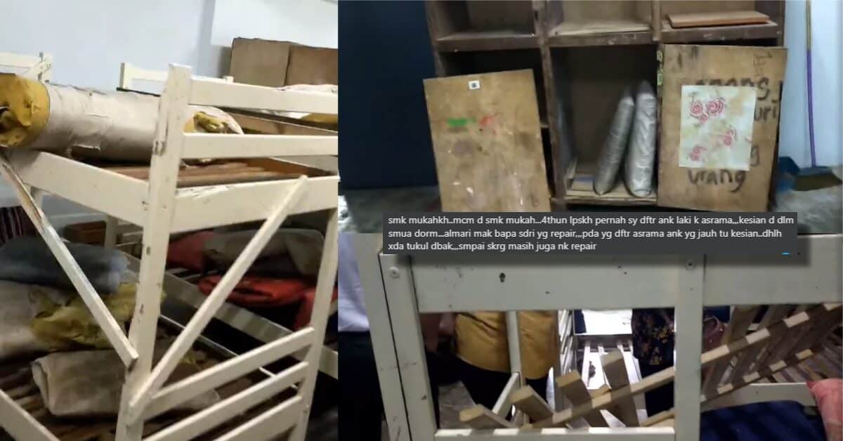Perabot Rosak Tilam Koyak, Keadaan Asrama Di SMK Mukah Raih Perhatian ...
