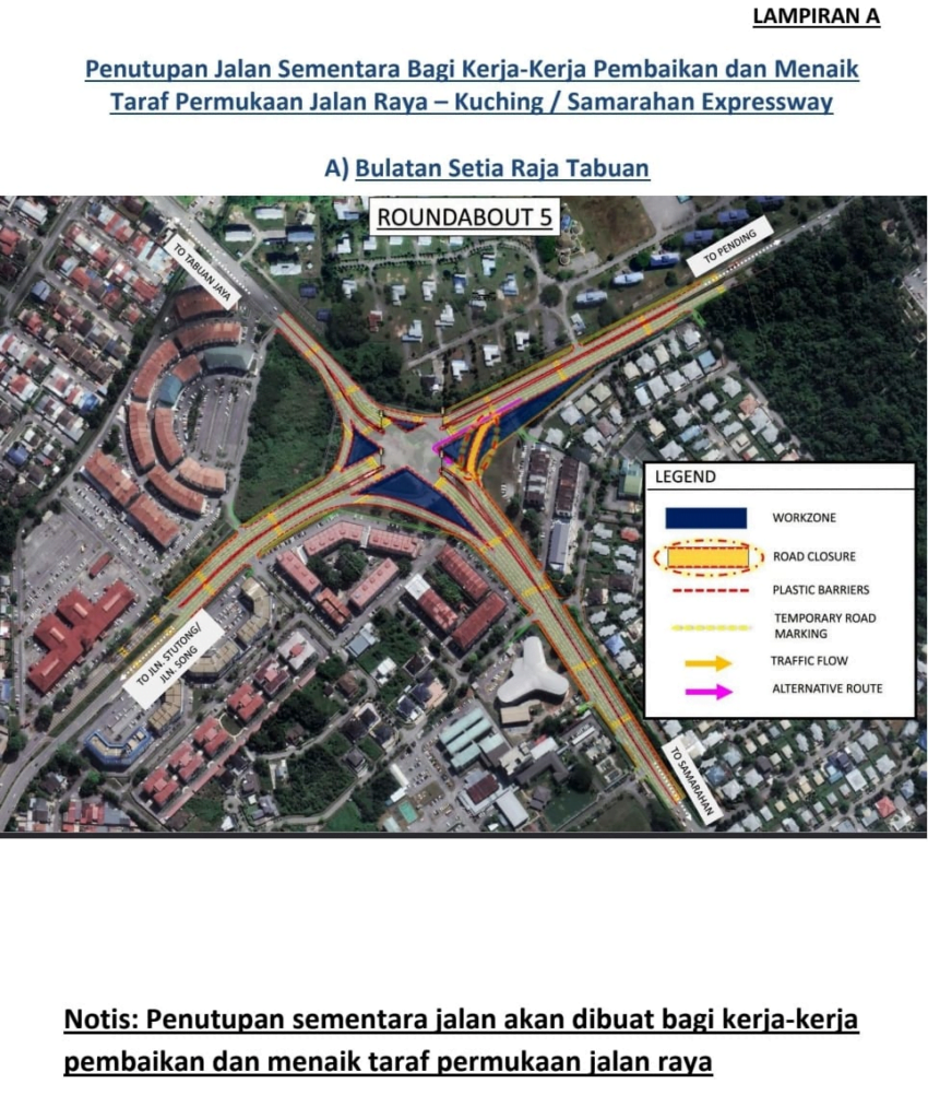 Penutupan Jalan Di Bulatan Setia Raja, Dari Laluan Pending Ke Kota ...