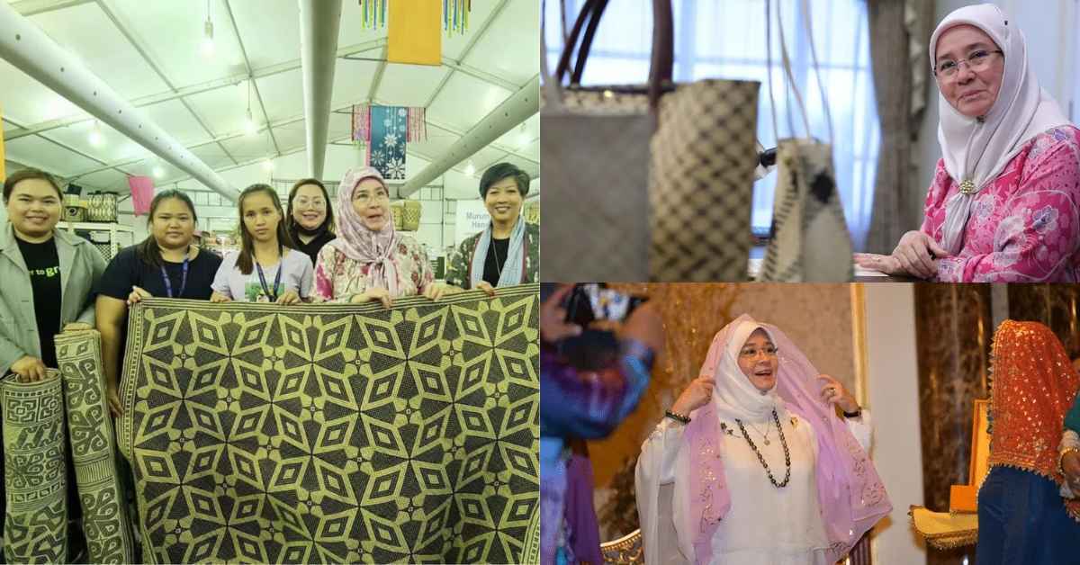 'Berkenan' Tikar Anyaman, Raja Permaisuri Agong Teruja Tambah Koleksi Kraf Tangan Sarawak