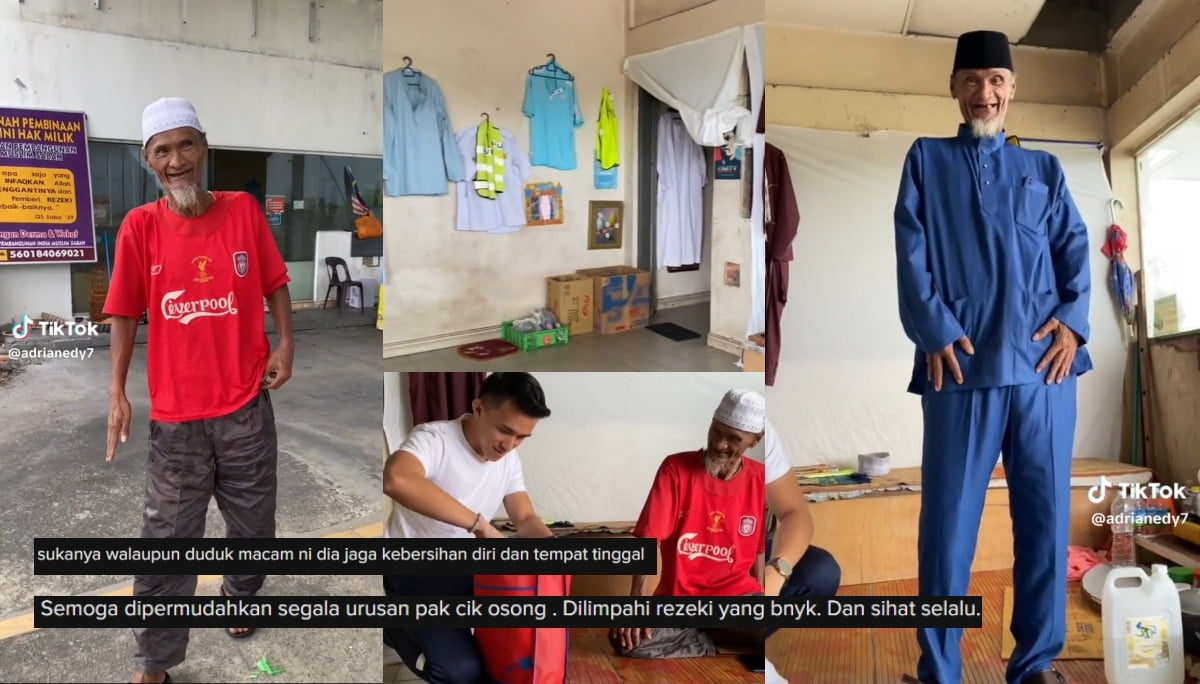 Hadiahkan Baju Raya, Warga Emas Tinggal Di Stesen Minyak Terbiar Di ...