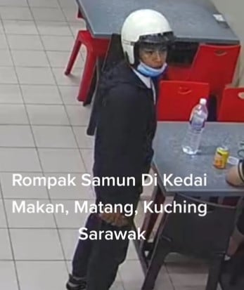 Tular Rakaman CCTV Kejadian Rompakan Kedai Makan Di Jalan Matang