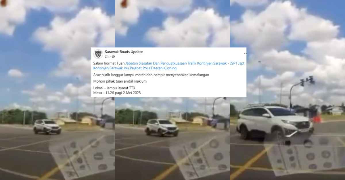'Sikit Lagi Nak Accident', Tular Rakaman Aruz Putih Selamba Langgar ... 'Sikit Lagi Nak Accident', Tular Rakaman Aruz Putih Selamba Langgar ...