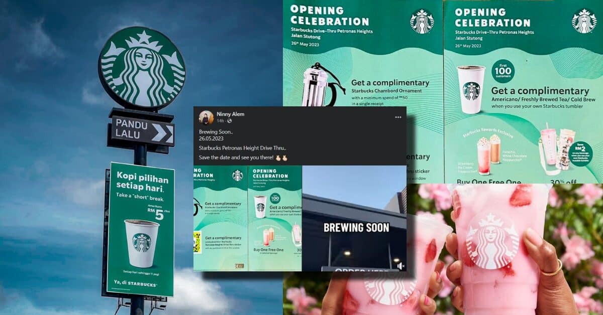 Yang Ditunggu-Tunggu, Starbucks Drive Thru Pertama Di Kuching Mulai ...