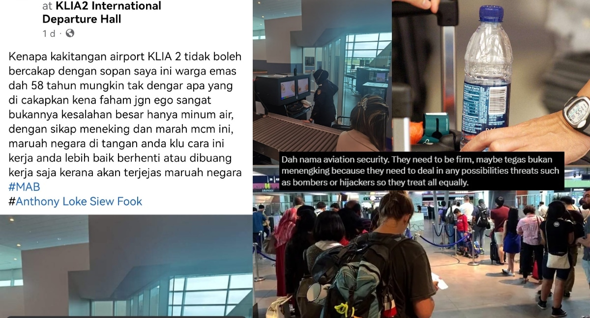 Dakwa Ditengking Kakitangan KLIA2 Gara-Gara Minum Air, Kongsian ... Dakwa Ditengking Kakitangan KLIA2 Gara-Gara Minum Air, Kongsian ...