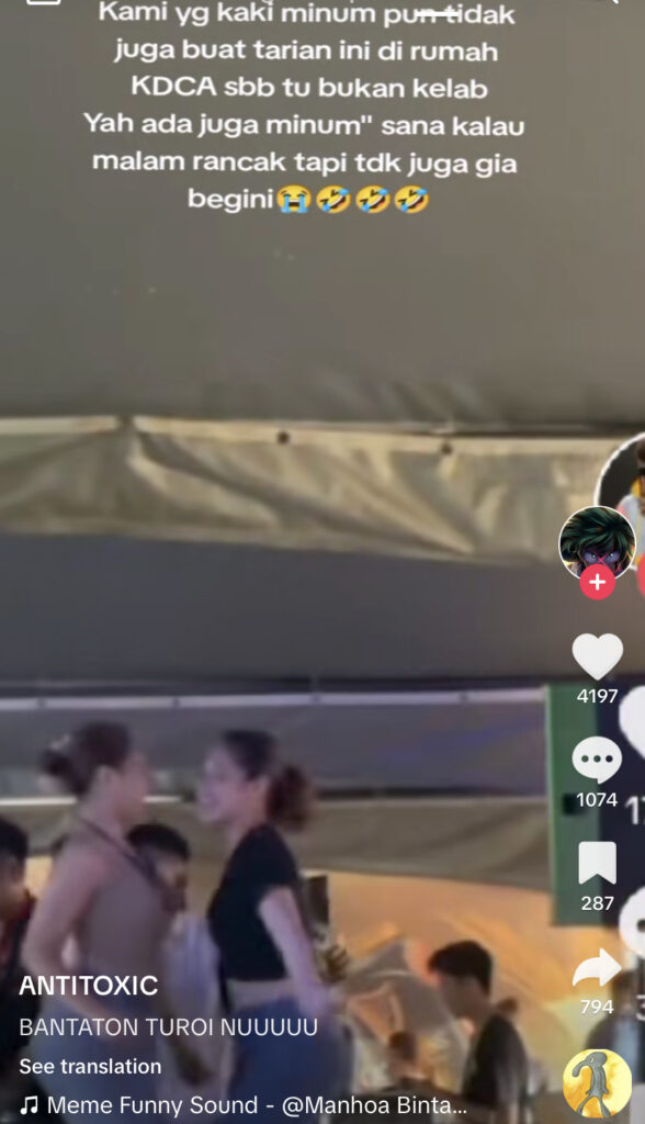 Wanita Menari Atas Meja Di KDCA Sabah, Buat Netizen Berang