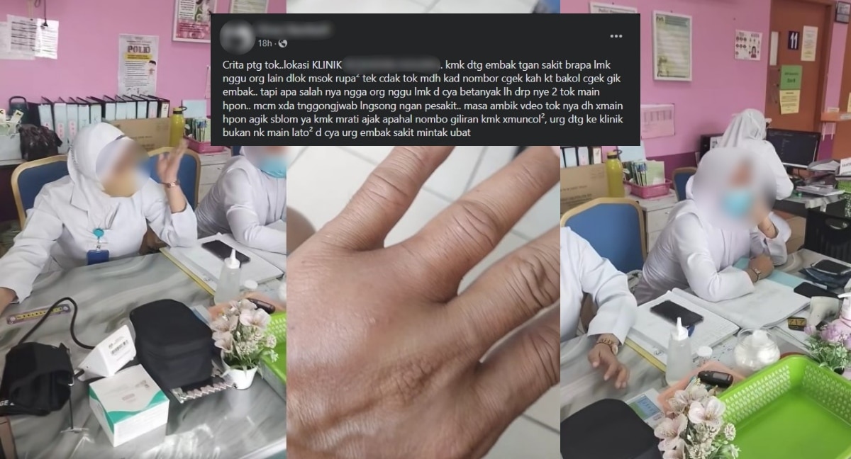 Bengang Tunggu Lama Di Klinik, Individu Dakwa Jururawat Leka Main Phone ...