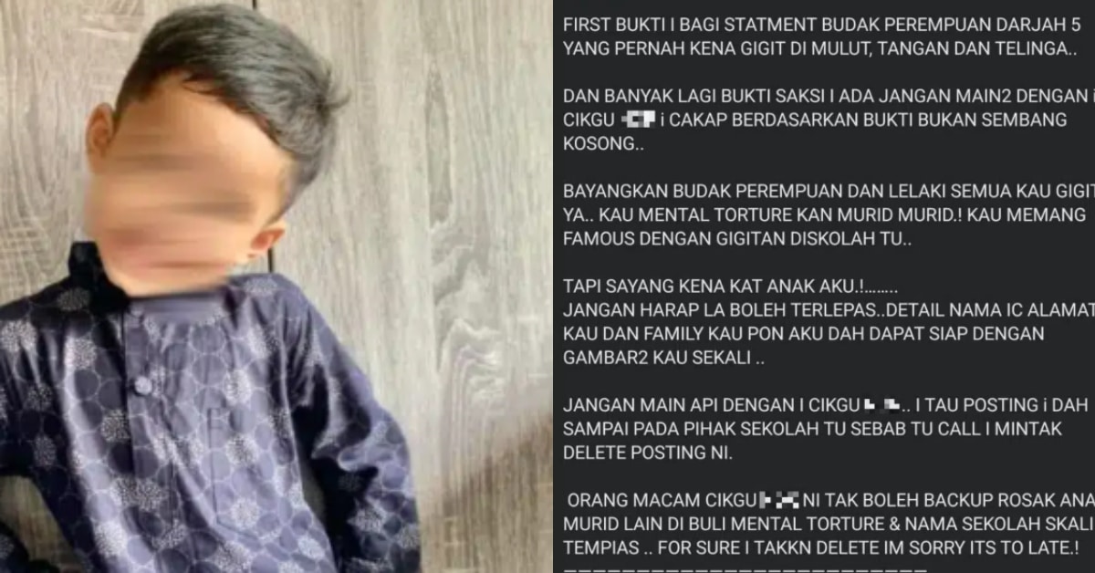 Anak Tak Nak Pergi Sekolah, Bongkar Perangai Keji Guru Lelaki Suka Gigit Bibir Murid