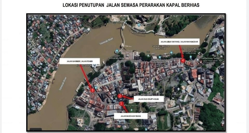Beberapa Jalan Ditutup, Dilencongkan Sempena Perarakan Kapal Berhias ...