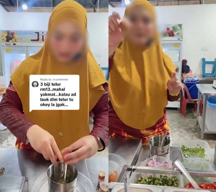 Telur Dadar 'Premium', Peniaga Tampil Pertahankan Harga RM13 Siap Ada Taugeh Dan Sos Thai