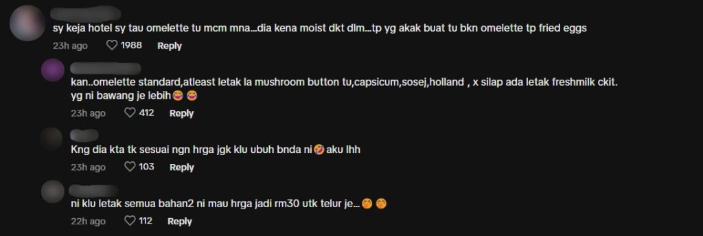 Telur Dadar 'Premium', Peniaga Tampil Pertahankan Harga RM13 Siap Ada Taugeh Dan Sos Thai