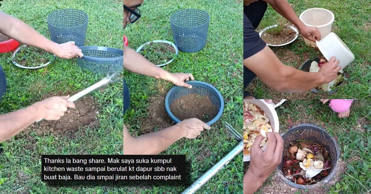 Sisa Dapur Boleh Jadikan Kompos, Lelaki Ini Tunjuk Cara Mudah Tempat Simpan