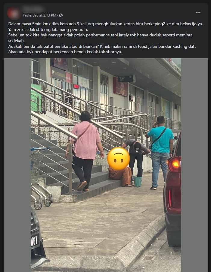 Dakwa Kostum Kini Macam 'Pengemis Moden' Di Kuching, Kongsian Individu ... Dakwa Kostum Kini Macam 'Pengemis Moden' Di Kuching, Kongsian Individu ...