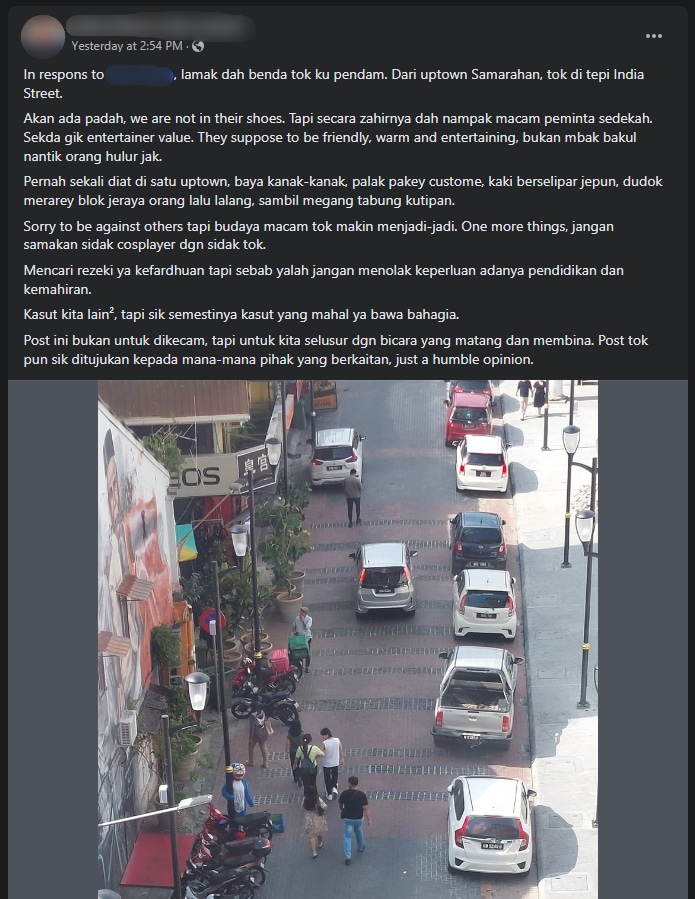 Dakwa Kostum Kini Macam 'Pengemis Moden' Di Kuching, Kongsian Individu ... Dakwa Kostum Kini Macam 'Pengemis Moden' Di Kuching, Kongsian Individu ...