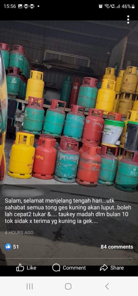 Hanya Khabar Angin, 'Gas Kuning' Masih Lagi Dijual Di Pasaran Sarawak