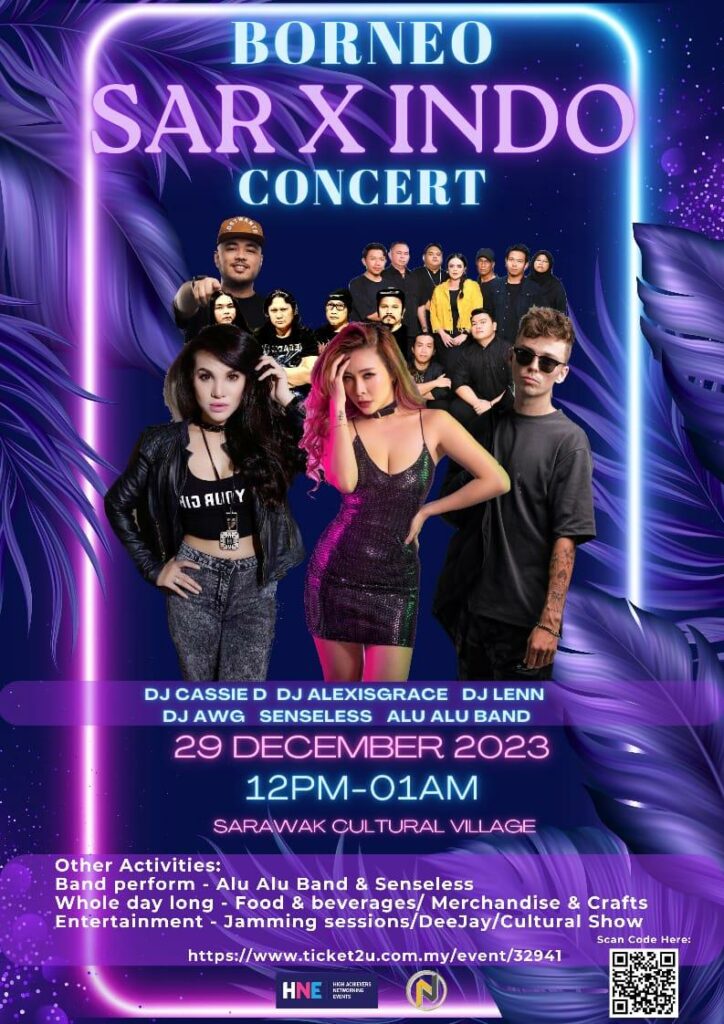 Tiket Konsert Borneo SarXIndo Kini Dijual Serendah RM80