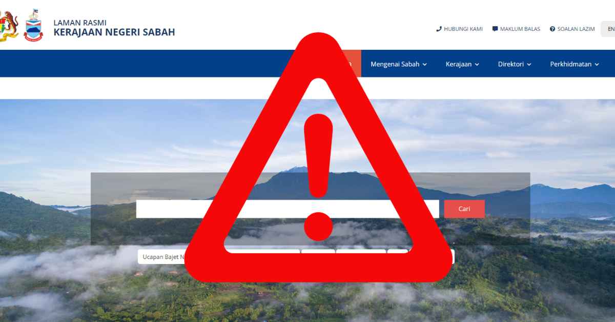 Portal Rasmi Kerajaan Sabah Digodam, 109 Fail Sulit Dibocorkan Penggodam