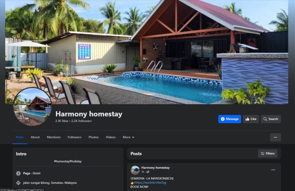 Individu Ini Minta Orang Ramai Waspada Dengan Homestay Palsu Di Sematan