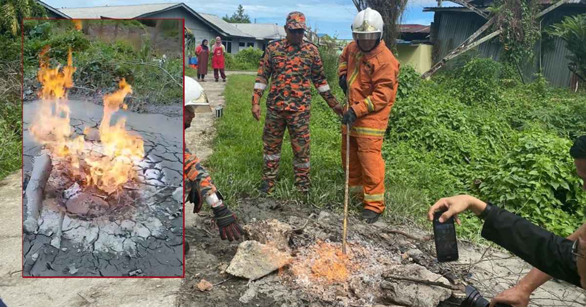 Tanah Tiba-Tiba Keluar Api, Lelaki Ini Dedah Rupanya Ada Gas Metana Di ... Tanah Tiba-Tiba Keluar Api, Lelaki Ini Dedah Rupanya Ada Gas Metana Di ...