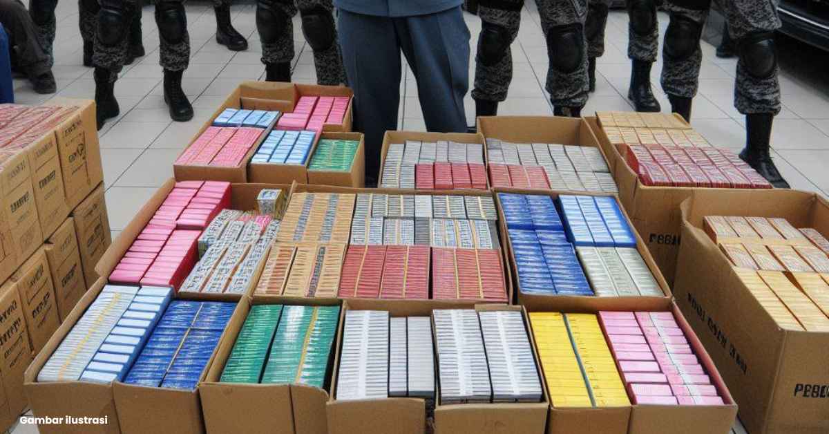 Polis Rampas 37 Kotak Rokok Seludup Bernilai RM80K Di Kuching