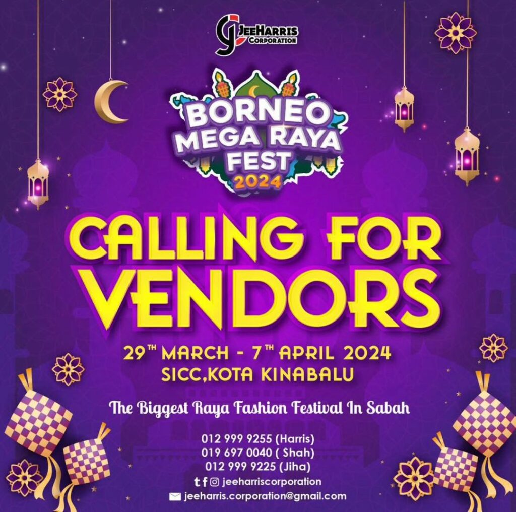 Jualan Raya Terbesar, Borneo Mega Raya Fest Di SICC Kota Kinabalu