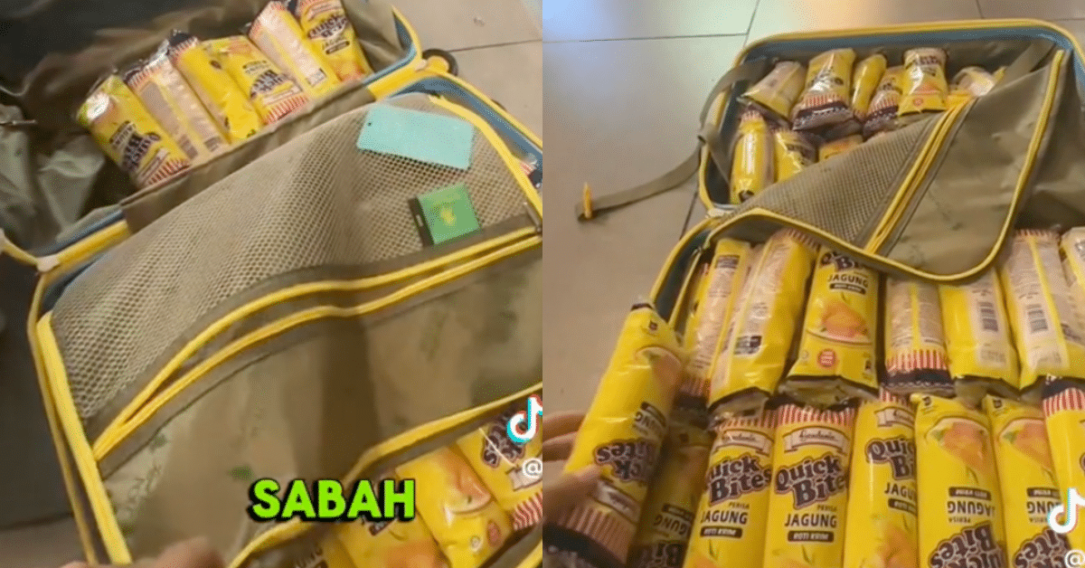 Lelaki Ini Sanggup Beli Luggage Demi Bawa Roti Gardenia Balik Sabah